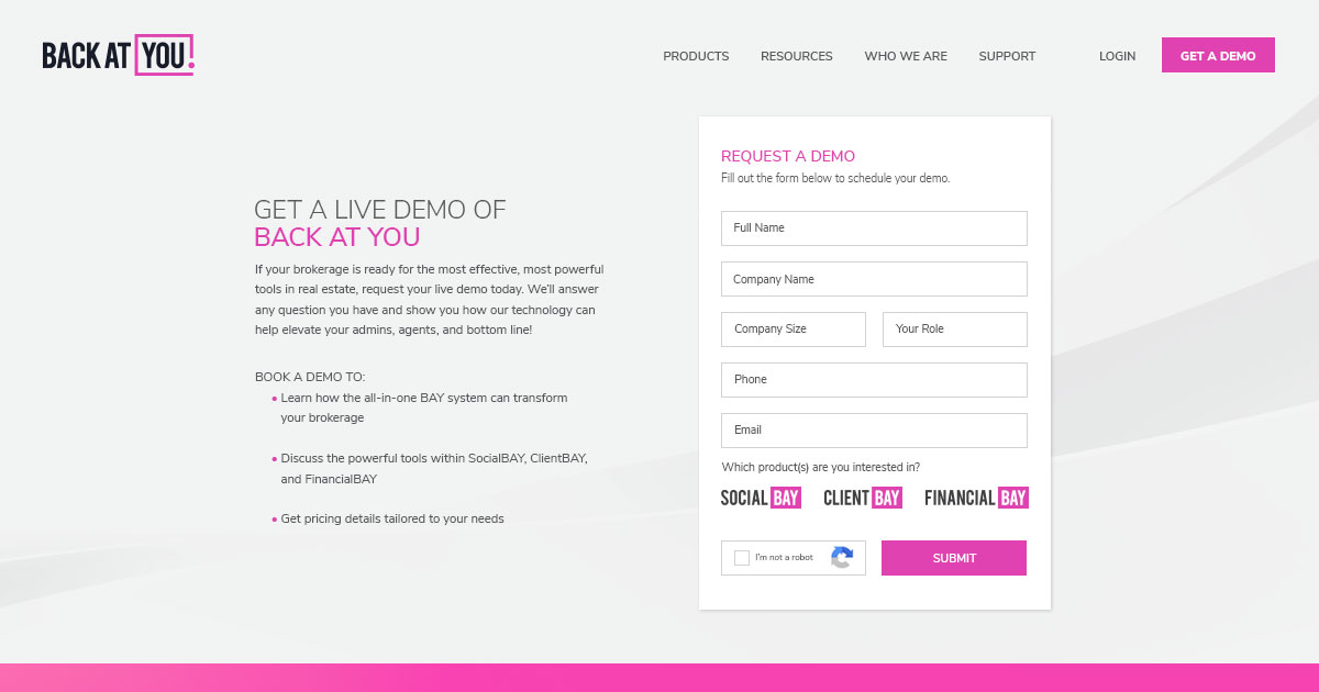 Get A Live Demo Of Clientbay